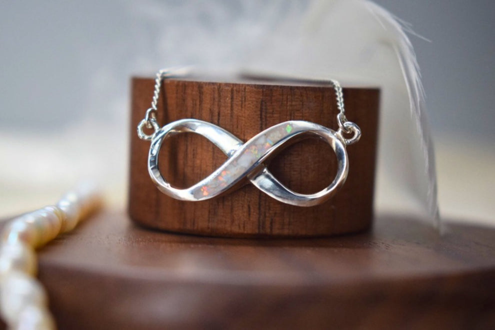 Infinity Silver Memorial Necklace – True North Forge