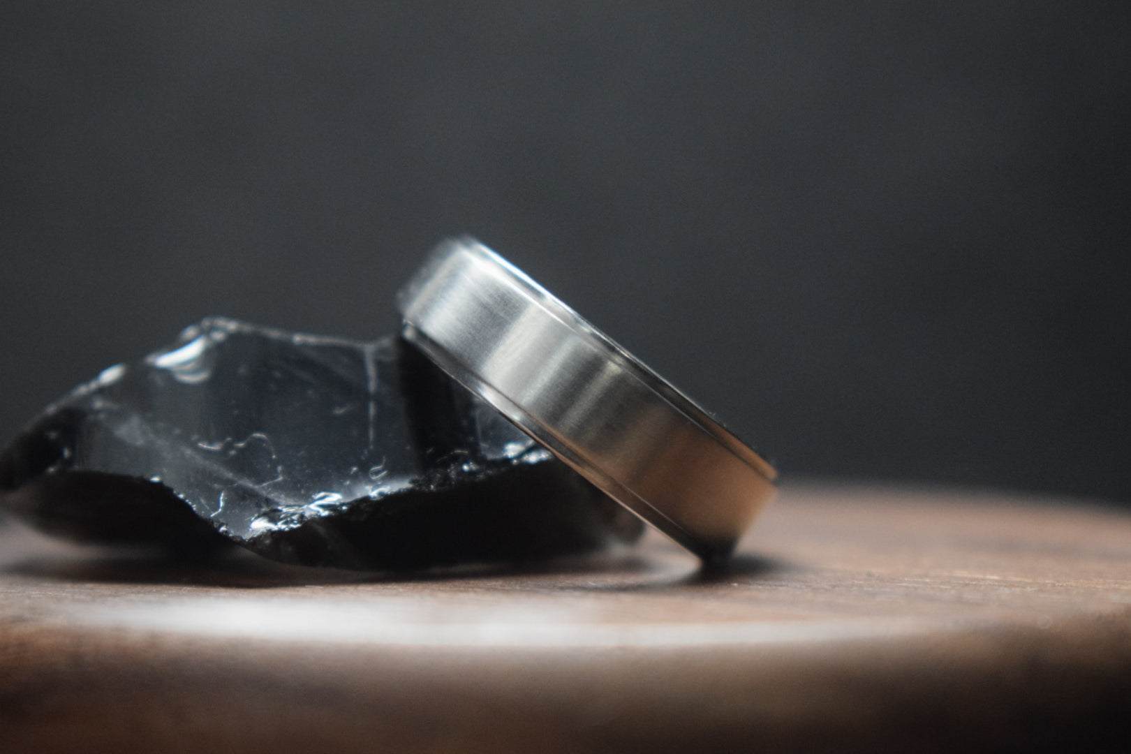 Bannock Burn Stainless Steel Satin Ring – True North Forge
